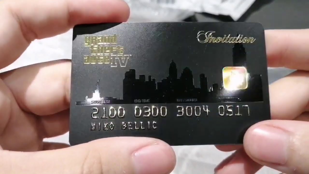 Grand Theft Auto IV Launch Party Invitation Credit Card UNBOXING - YouTube