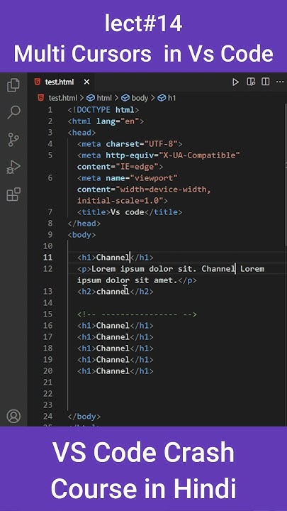 VS Code full Course | Vs Code Tips & Tricks | lect# 14 | #shorts #vscode #shortcuts #tips_and ...