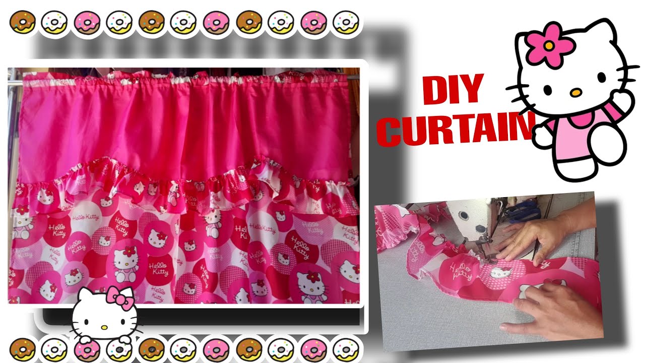 Paano tumahi ng Kurtina sa bintana[How to make simple curtain[Diy ...