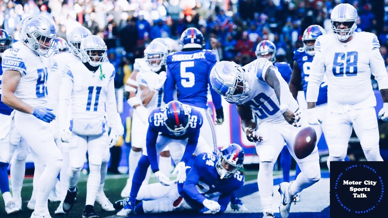 Detroit Lions Win 3 Straight Games After 31-18 Victory Over Giants ...