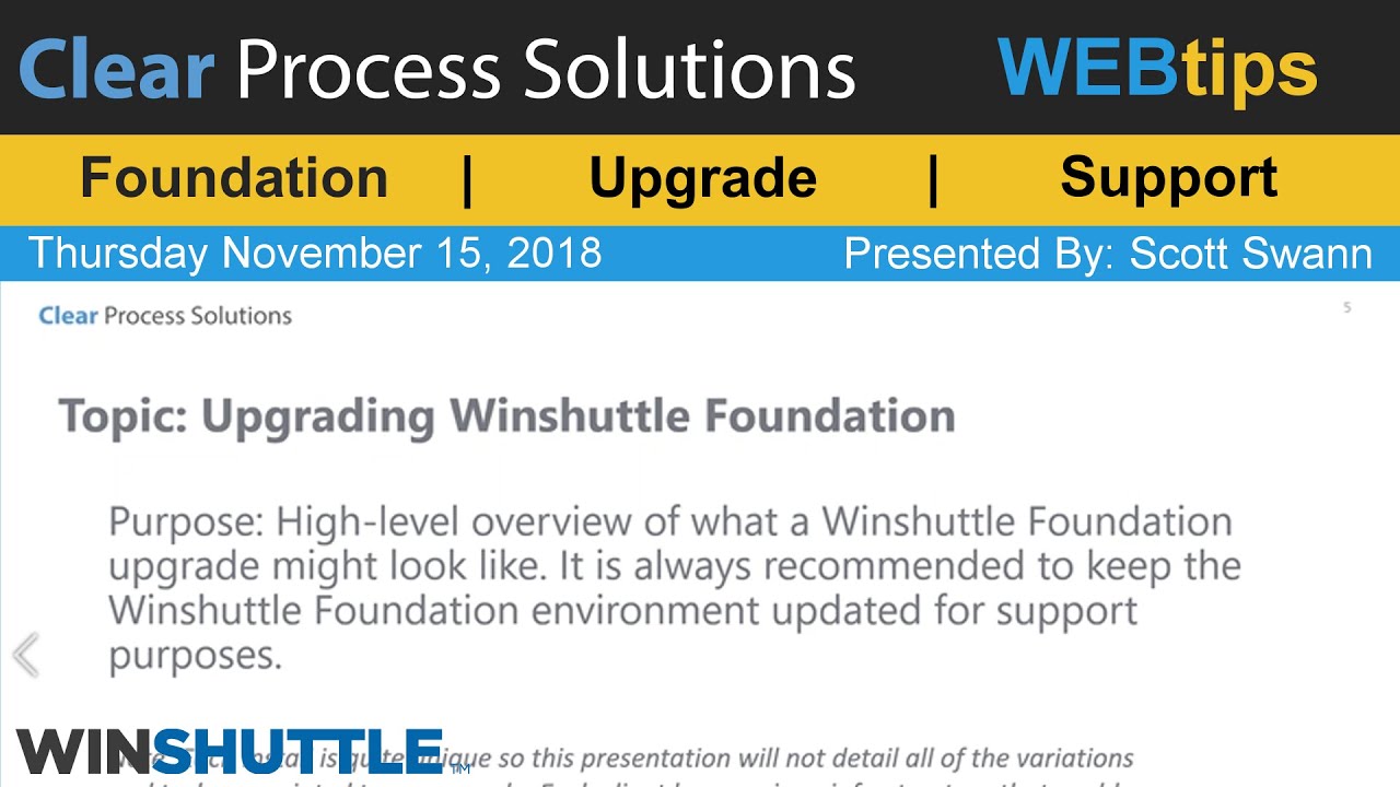 Winshuttle Tutorial And Webtips Upgrading Winshuttle Foundation Youtube