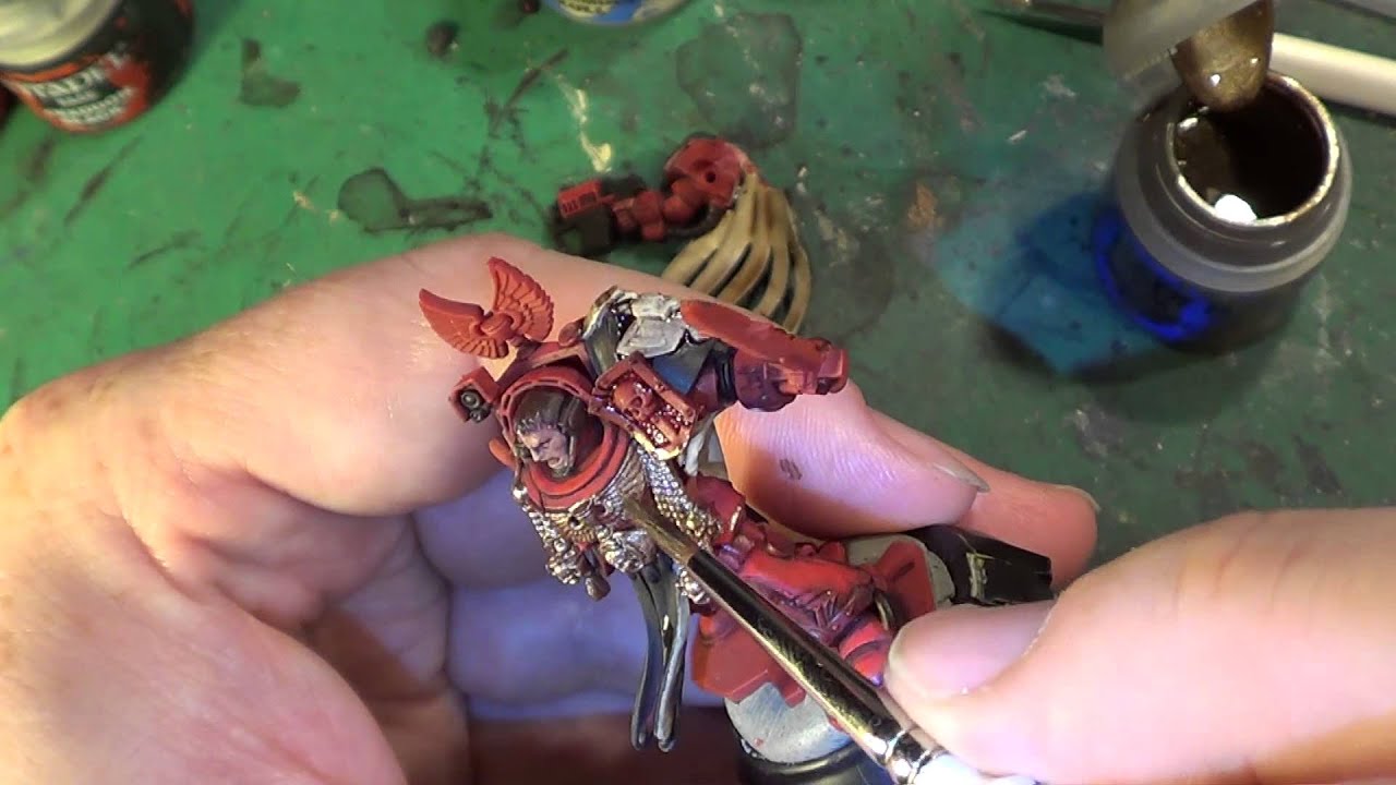Space Hulk Painting Sergeant Lorenzo Prt 3 - YouTube