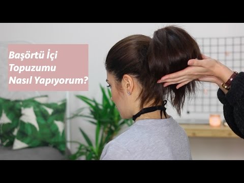 Kare Şal Bağlama│Başörtü İçi Topuzumu Nasıl Yapıyorum? Hijab Tutorial
