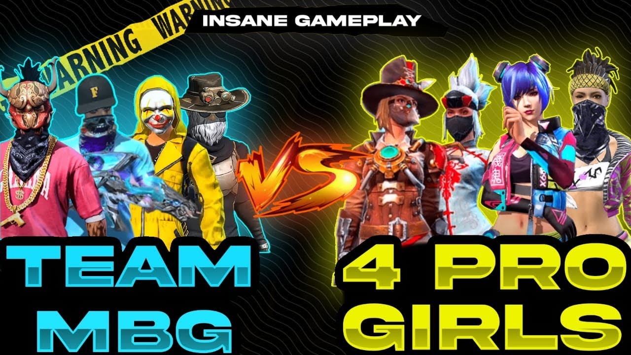 TEAM MBG VS PRO GIRLS - WHO WILL WIN? - CLASH SQUAD CUSTOM ROOM - Free ...