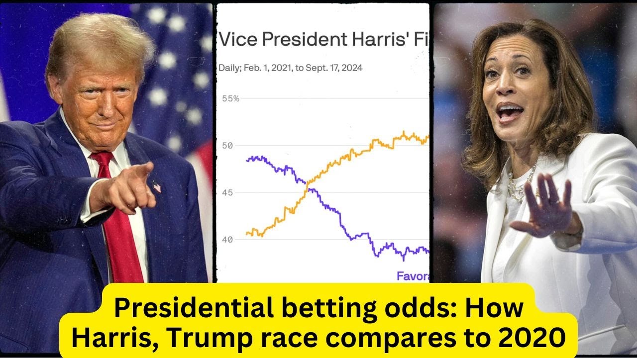 Presidential betting odds: How Harris, Trump race compares to 2020 ...