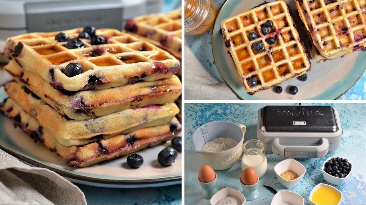 Gofre belgiene pufoase - Reteta rapida de vafe facute in casa! - YouTube