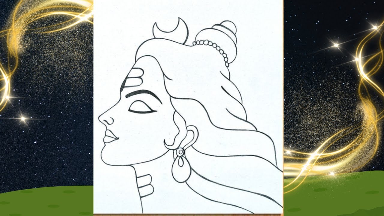 Lord shiva drawing| hara hara mahdev ji ka pencil drawing | Bholenath ...