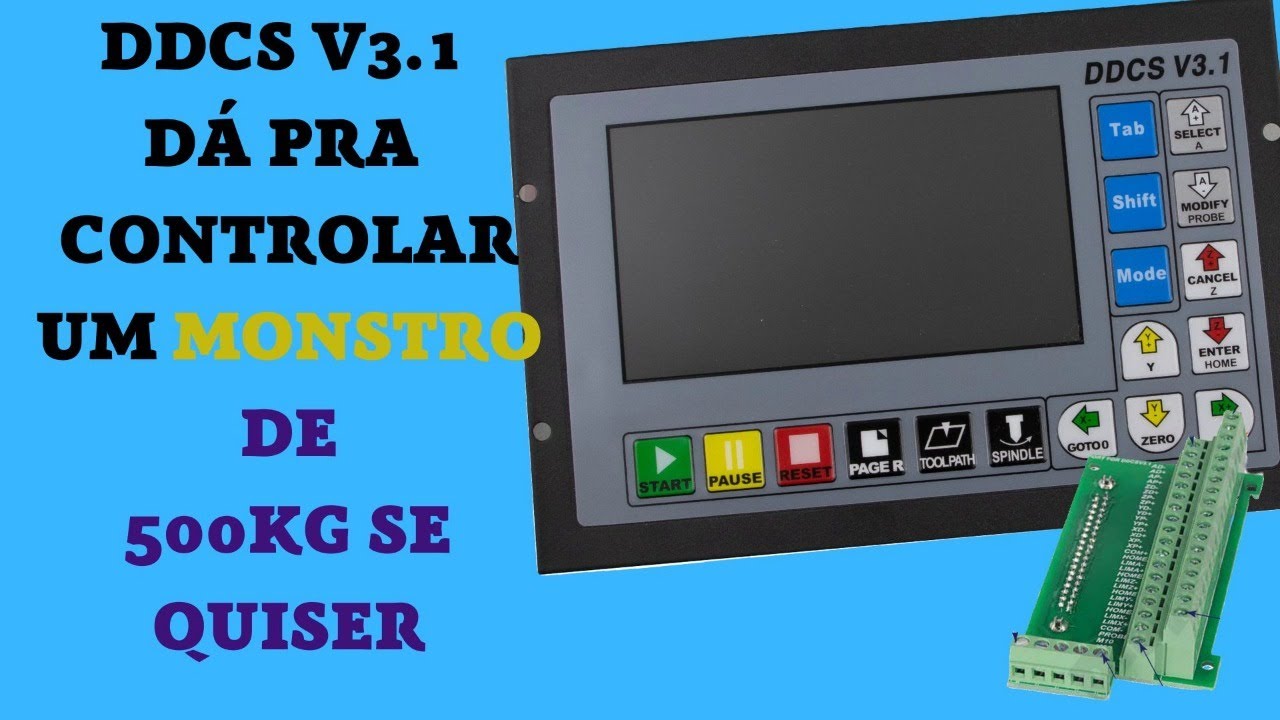 DDCS V3.1 Controlando o monstro de 120Kgf e até maior com controladora DDCS V3.1 veja suas ...