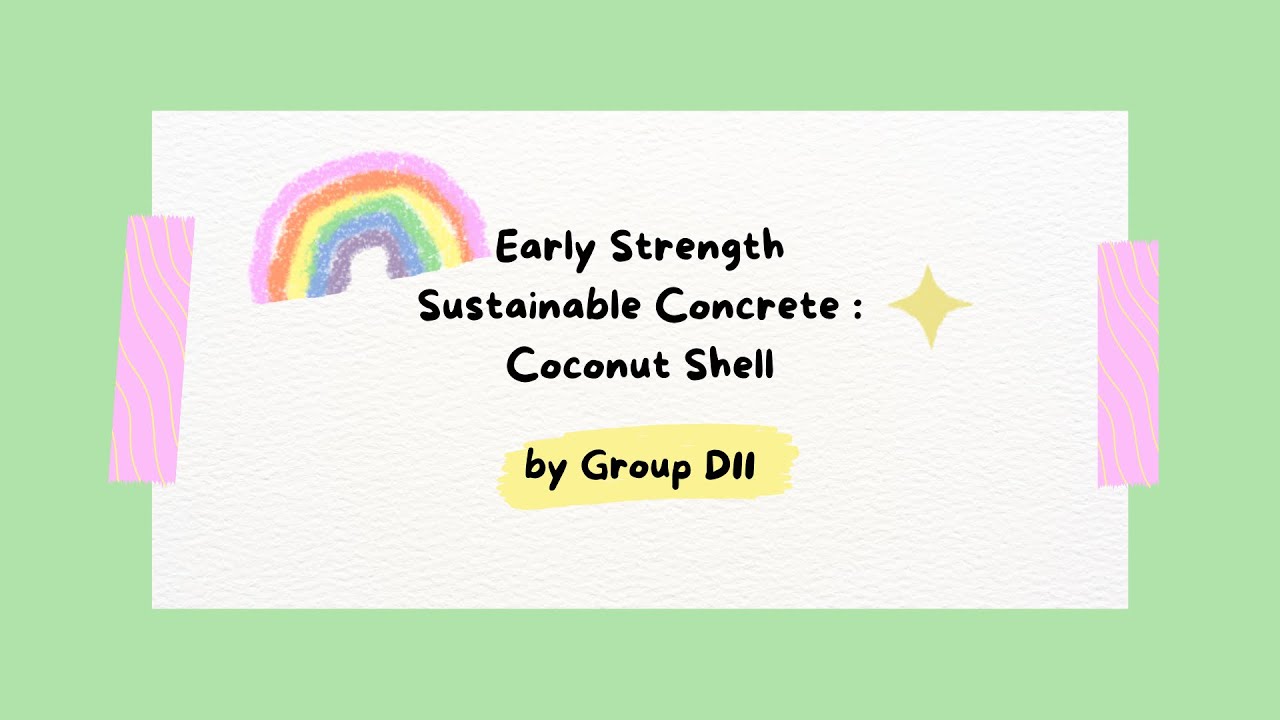 ECS 268 Sustainable Concrete : Coconut Shell - YouTube
