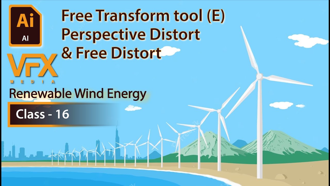 Adobe Illustrator Tutorial Class - 16 | Free Transform Tool ...