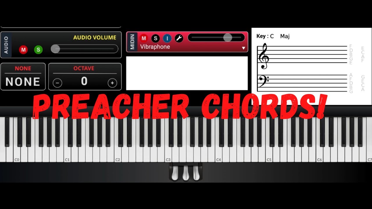 How to Play Basic Preacher Chords! (Piano Lesson) - YouTube