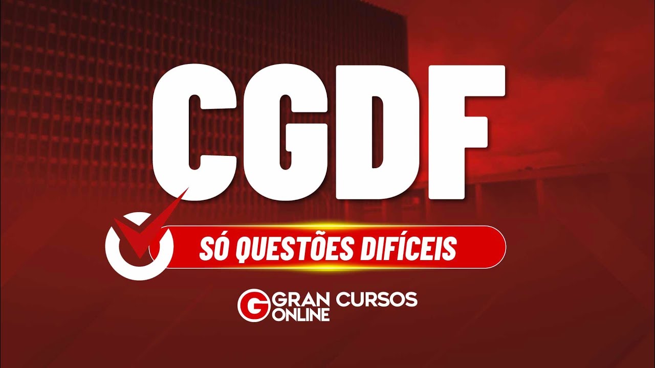 Concurso CGDF: Aulão Só Questões - YouTube