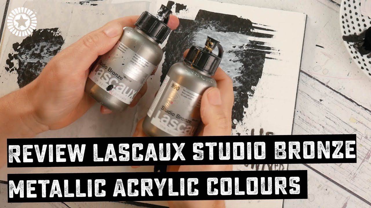 Review Lascaux Studio Bronze Metallic Acrylic colours Bloknote TV - YouTube