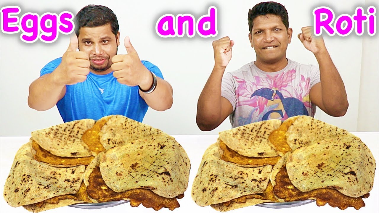 EATING ROTI WITH OMELETTE - YouTube