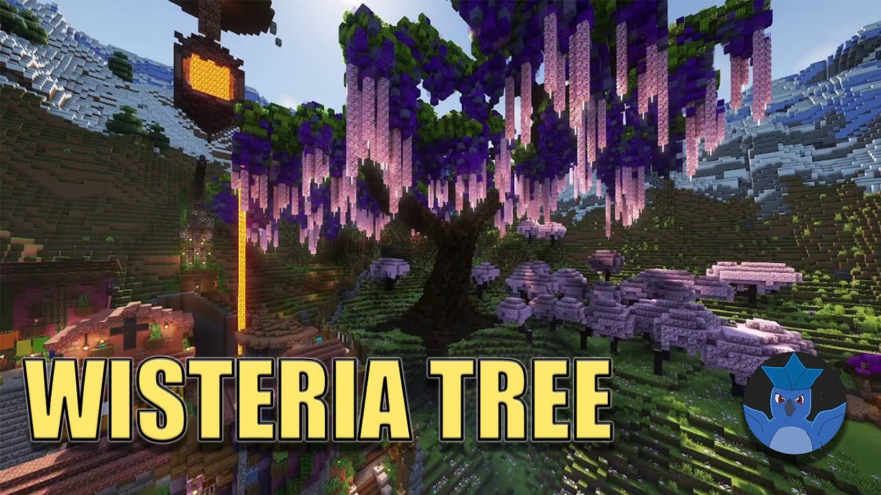 Wisteria Tree Build | Minecraft - YouTube