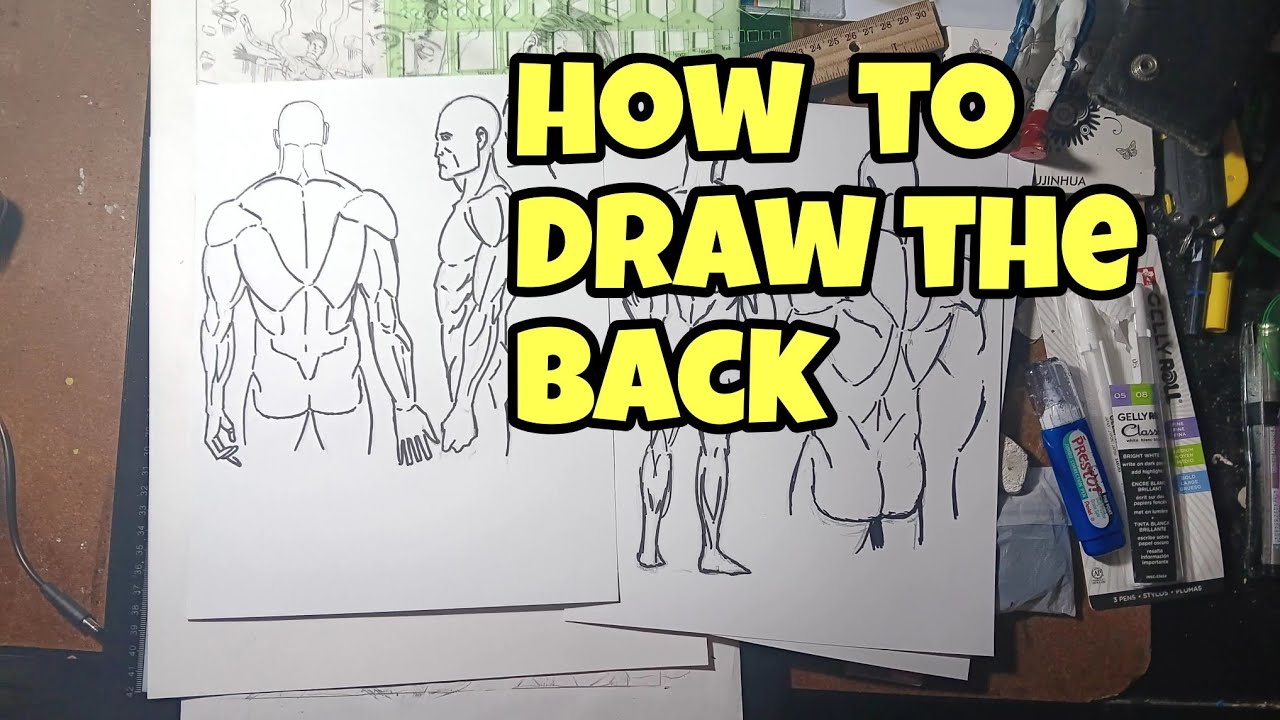 The Anatomy Drawing The Male Back My Way - YouTube