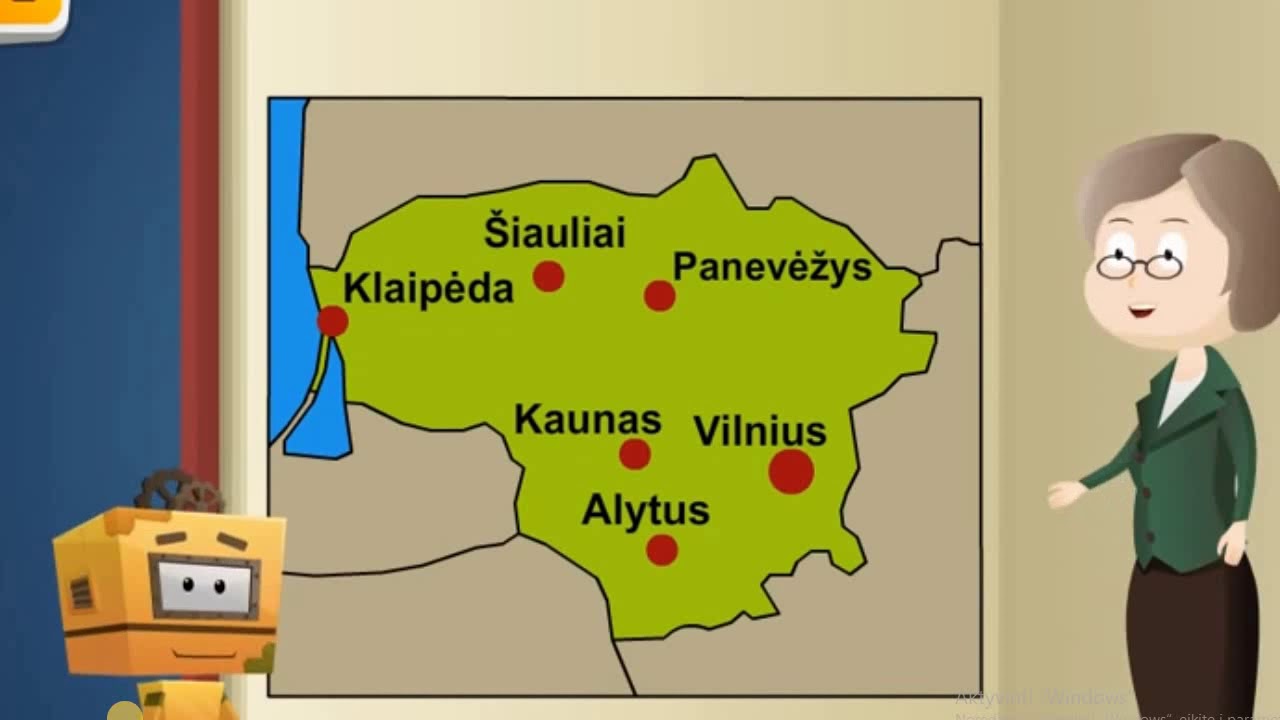 Lietuvos žemėlapis - YouTube