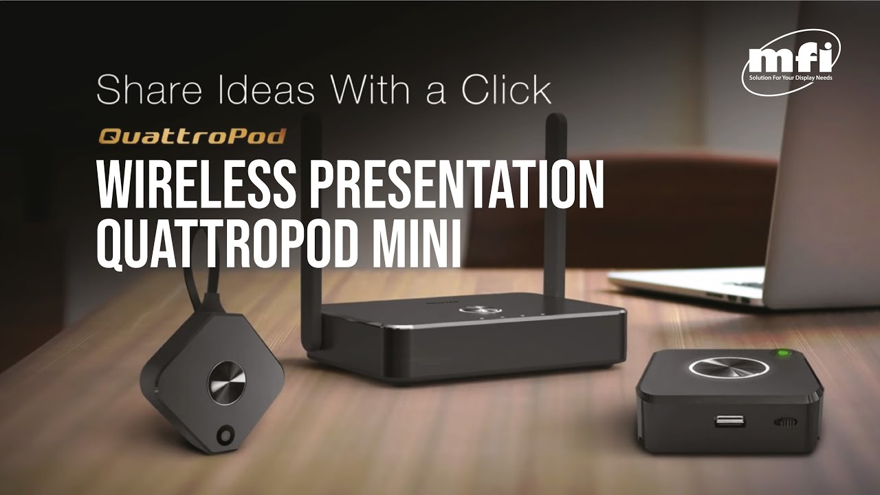 Wireless Presentation fitur lengkap, harga bersahabat | QuattroPod Mini - YouTube