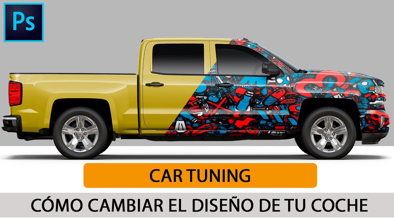 TUNING CAR - Cómo cambiar el diseño de un coche en Photoshop? - YouTube
