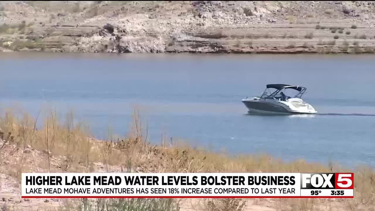 Higher Lake Mead water levels bolster businesses - YouTube