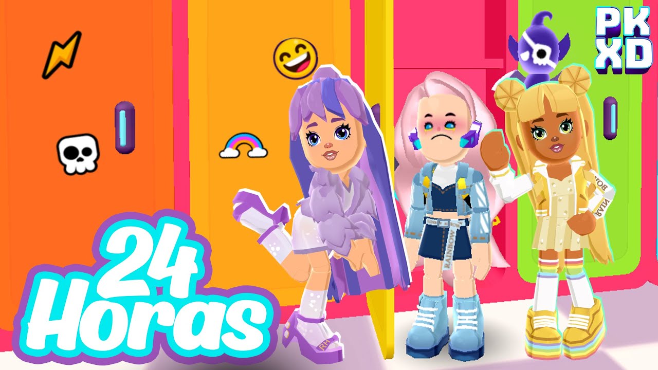 24 HORA ENCERRADA en la ESCUELA de las RAINBOW HIGHen PK XD SOY JESSI ...