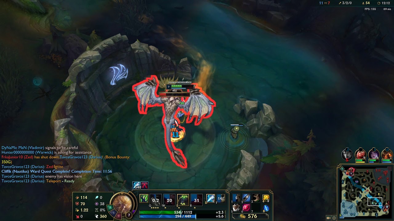league of legends {Warwick jungle} full Game play... - YouTube