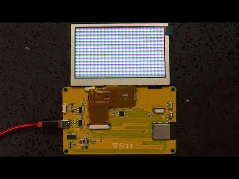 Arduino_GFX ST7262 800x480 - YouTube
