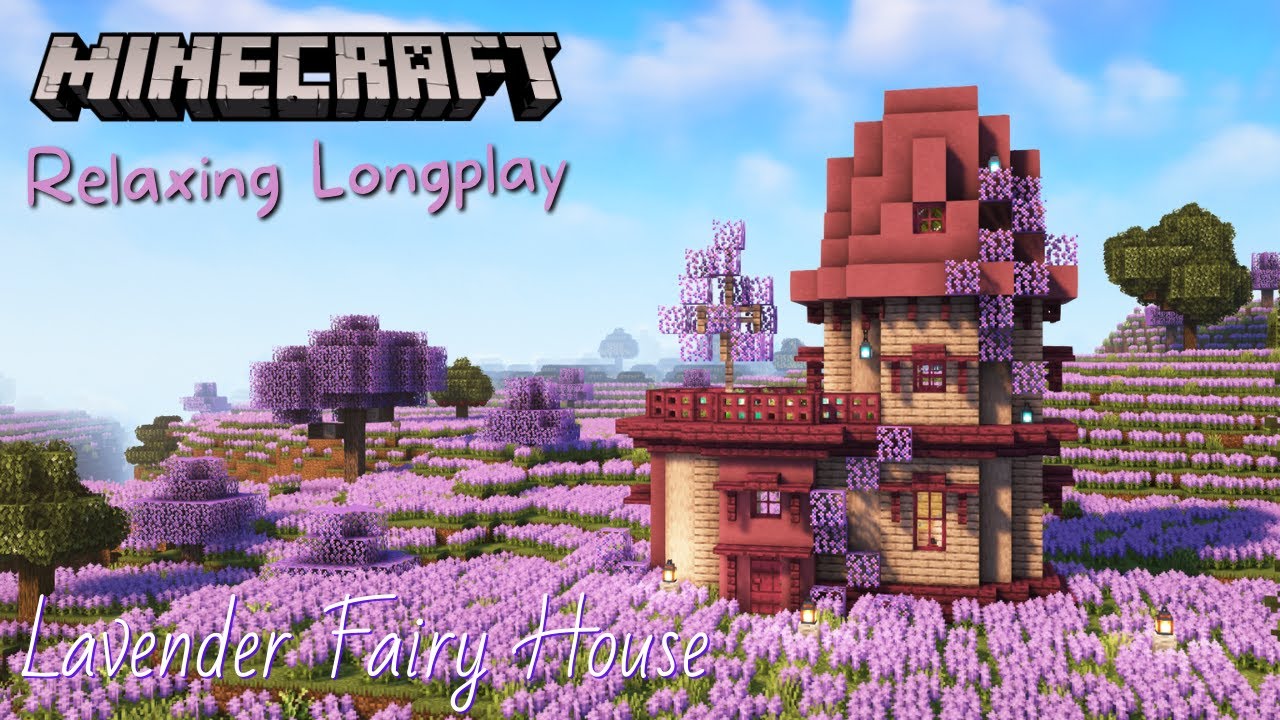 Minecraft Longplay | Cozy Lavender Fairy Cottage (no commentary) - YouTube