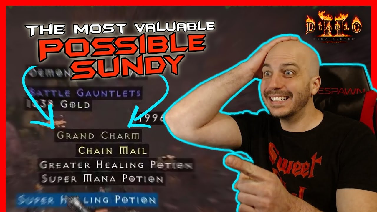INSANE, I found the MOST VALUABLE POSSIBLE Sunder Charm - Diablo 2 ...