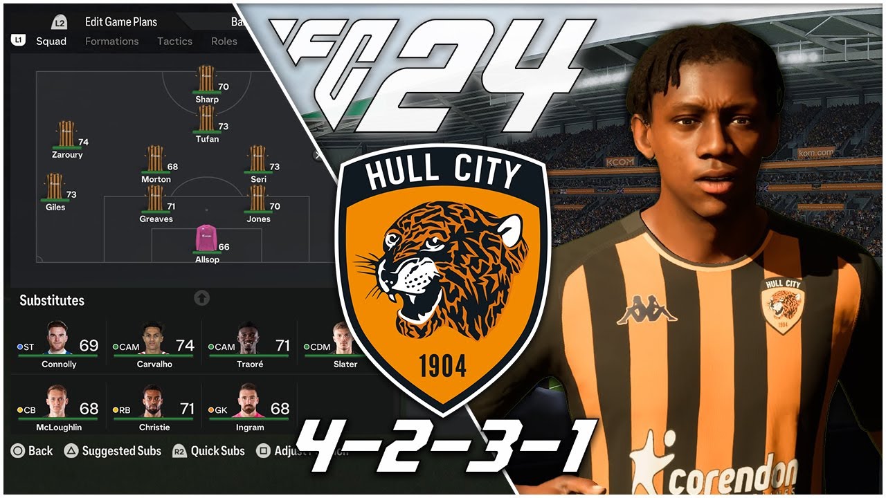 Recreating Hull City's 4-2-3-1 Tactics | EA FC 24 - YouTube