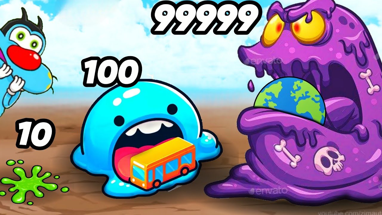 OGGY EVOLVING SMALL SLIME TO MONSTER SLIME TO EAT WORLD IN SUPER SLIME ...