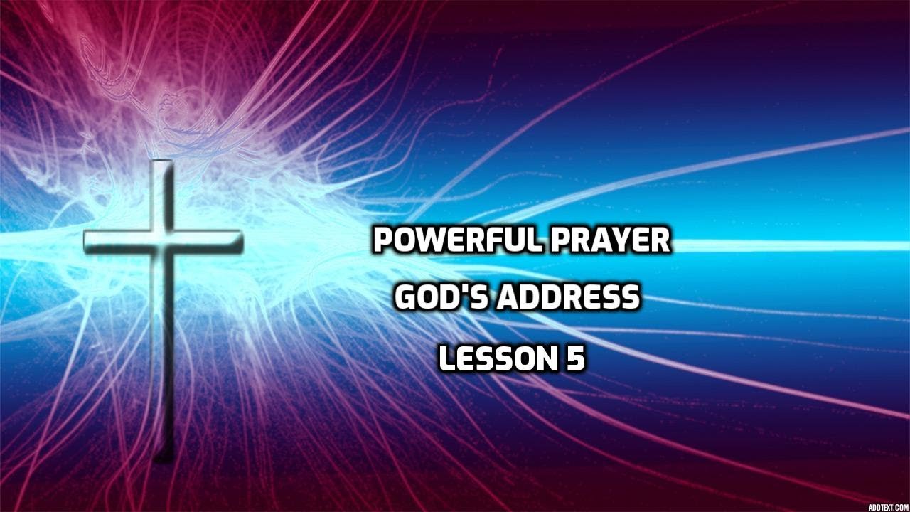 God's Address Thursday 02 09 2023 - YouTube