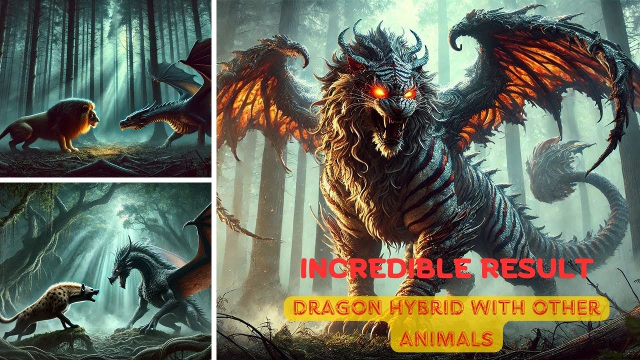 Amazing Dragon Hybrid with Other Animals: #shorts #fusion #dragon #edit ...