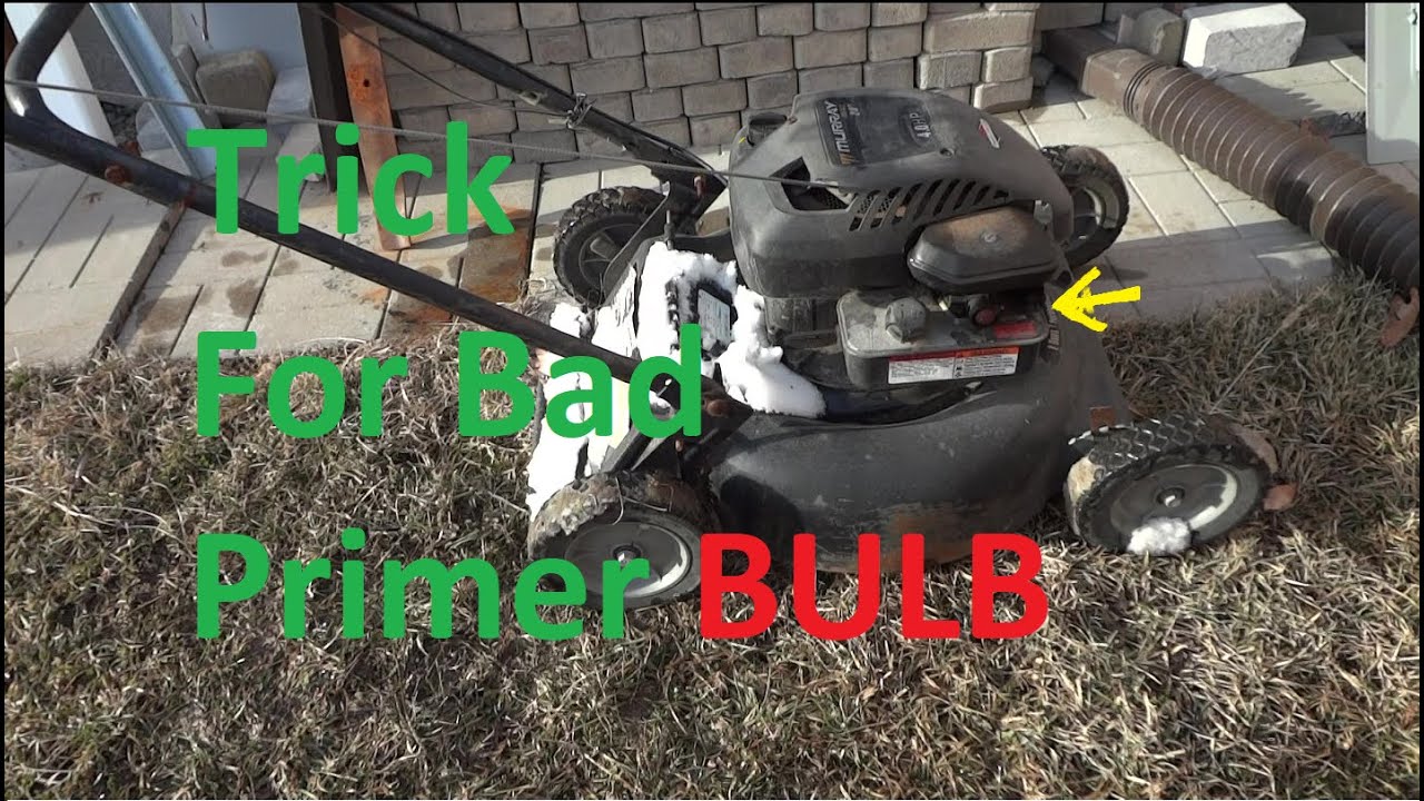 Trick to start with bad primer Murray select 4 HP briggs lawnmower ...