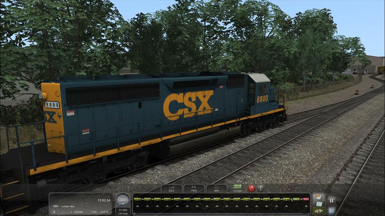 Train Simulator Classic - [Jointed Rail EMD SD40-2] - Yard Work (CSX 8800) Part 2 - 4K UHD - YouTube