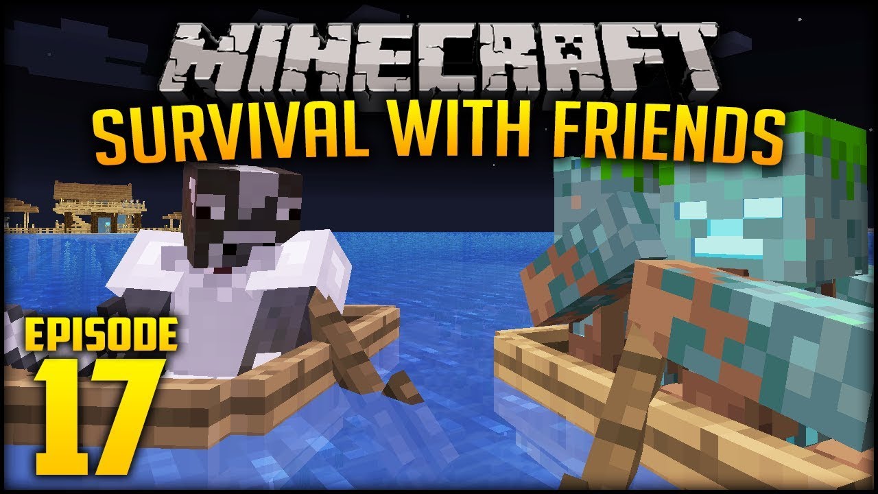 ZOMBIE EXP FARM | Minecraft: Survival With Friends - Episode 17 (w ...