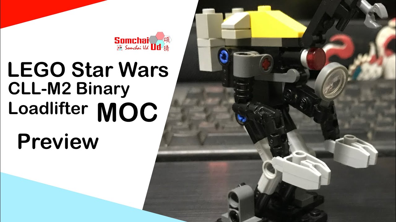 LEGO Star Wars CLL-M2 Binary Loadlifter MOC | Somchai Ud - YouTube