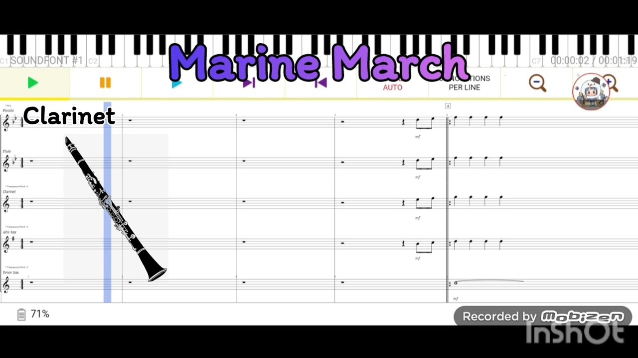 Marine March (Clarinet) [ Music by Marching Band ] - YouTube