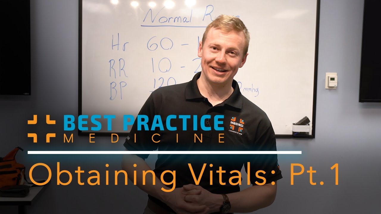 Learning and Obtaining Patient Vital Signs: Part 1 of 3 - YouTube