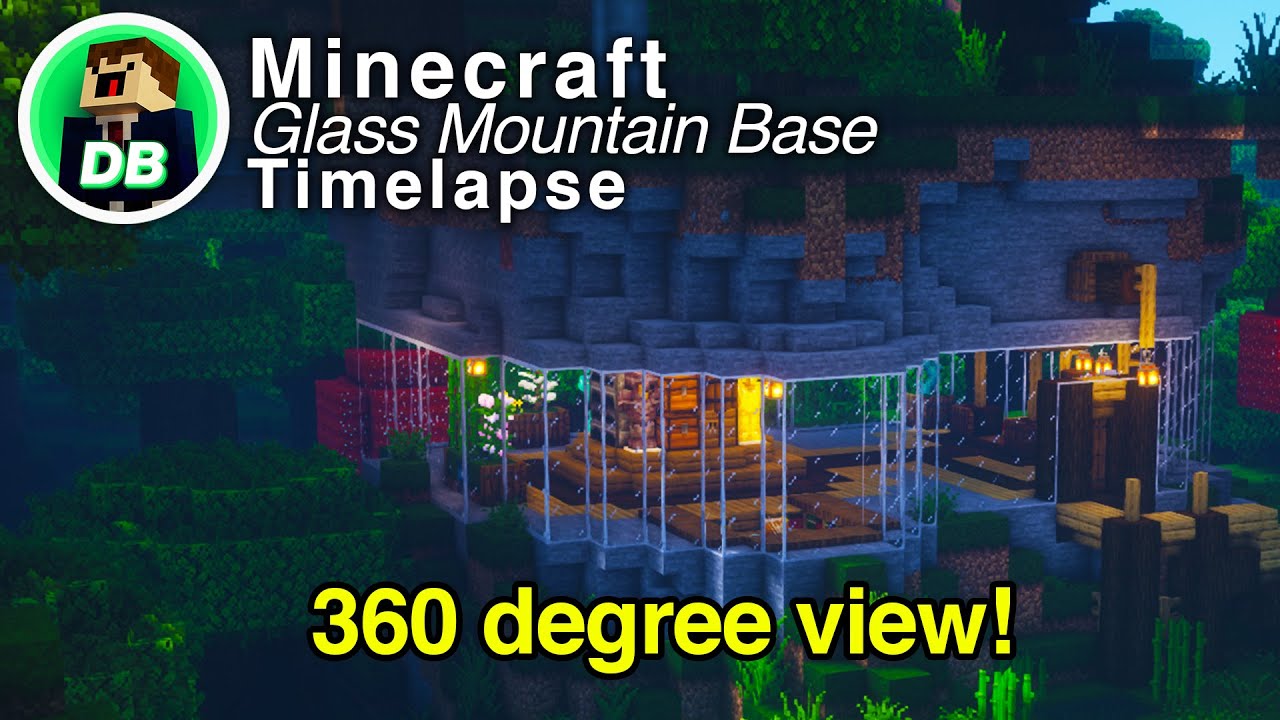 Minecraft Base with full 360-Degree view! (timelapse) - YouTube