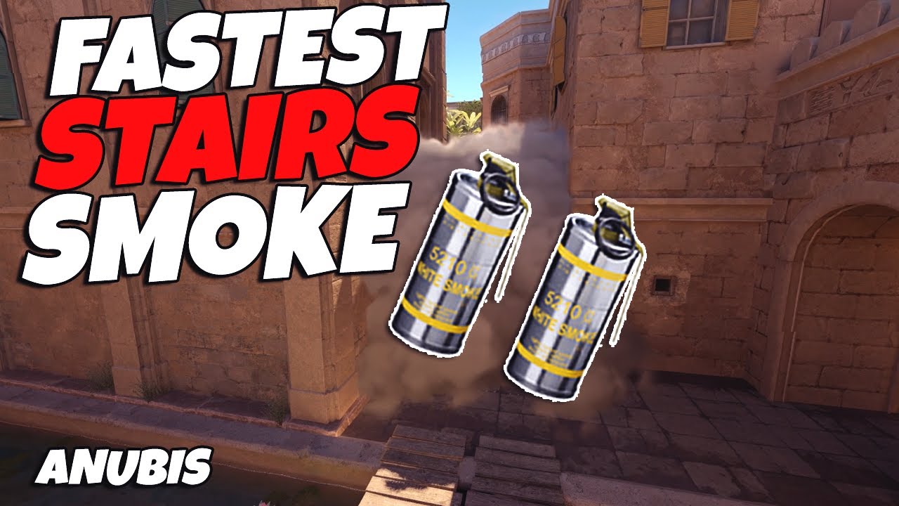 The Fastest Stairs Smokes from CT Spawn on Anubis | CS2 Pro Tip #anubis ...