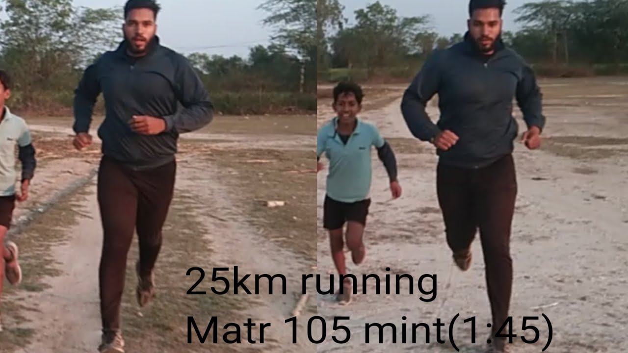 Long Running || 25 km running only 1h:45m - YouTube