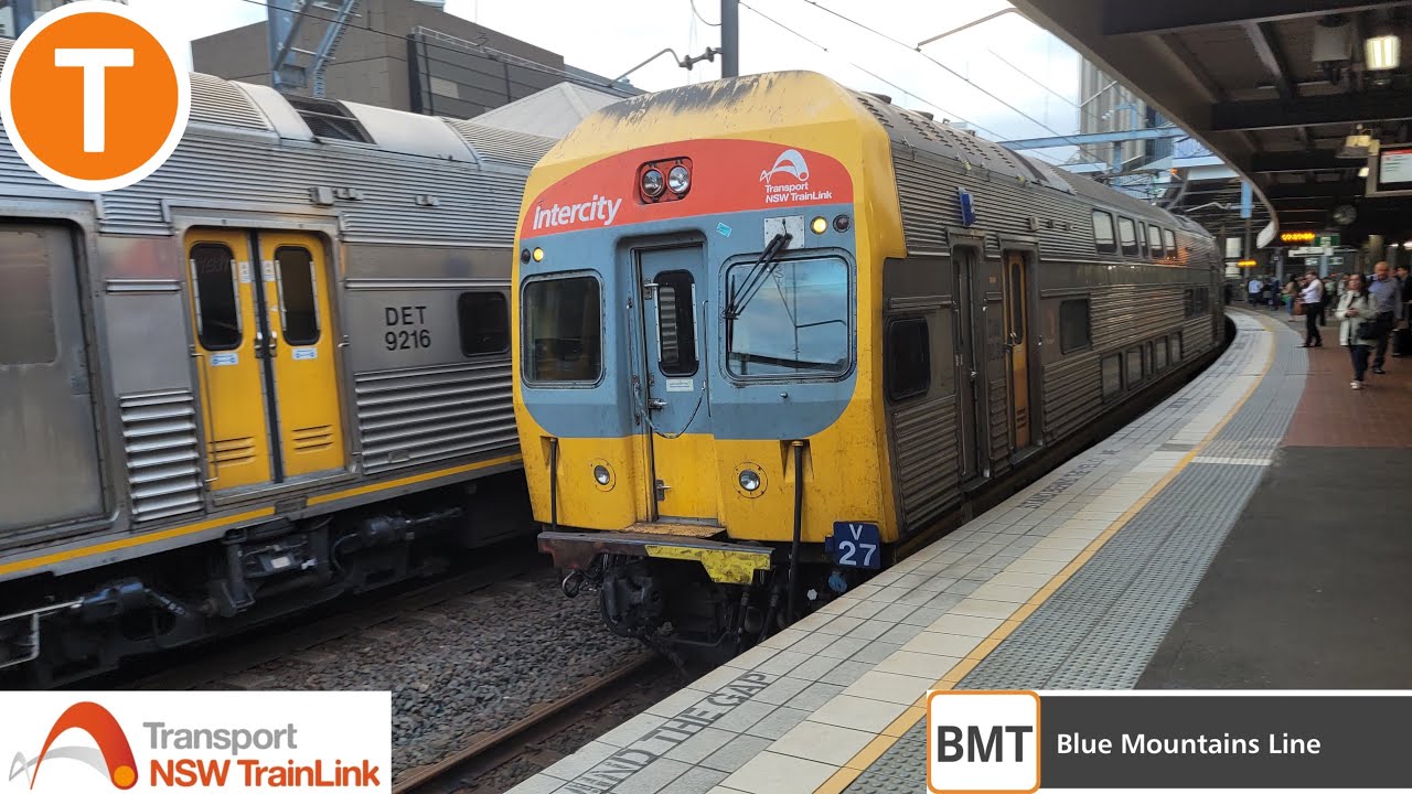 NSW Trainlink V24 V set train ride from Central to Strathfield. - YouTube