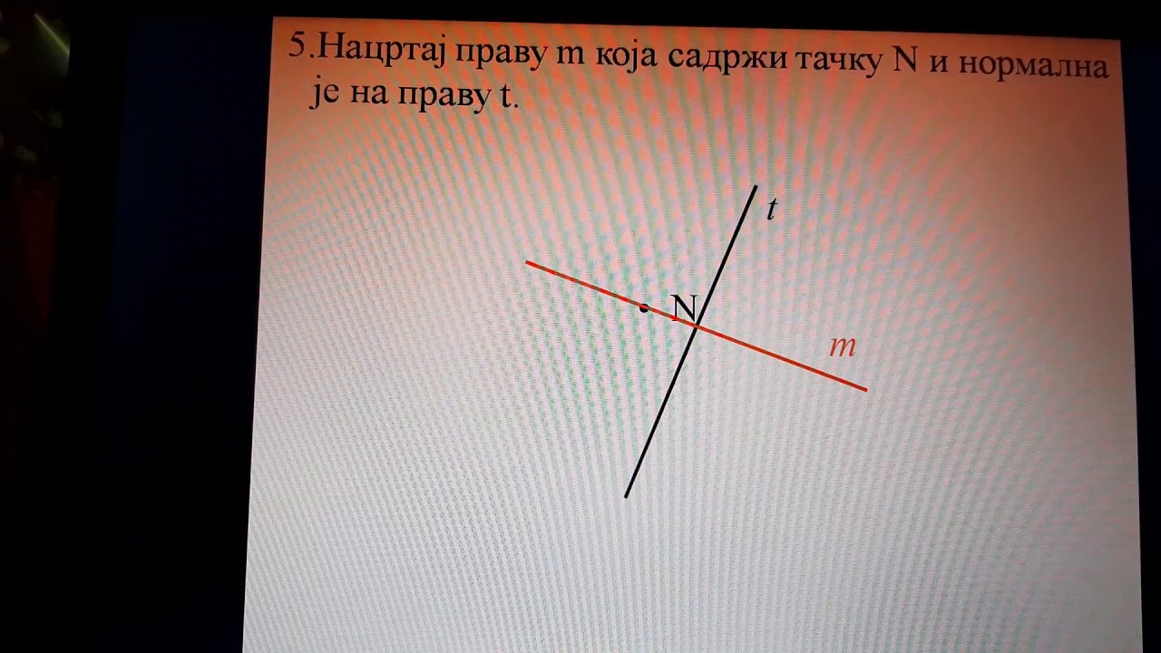 Paralelne i normalne prave- utvrdjivanje,3.razred - YouTube