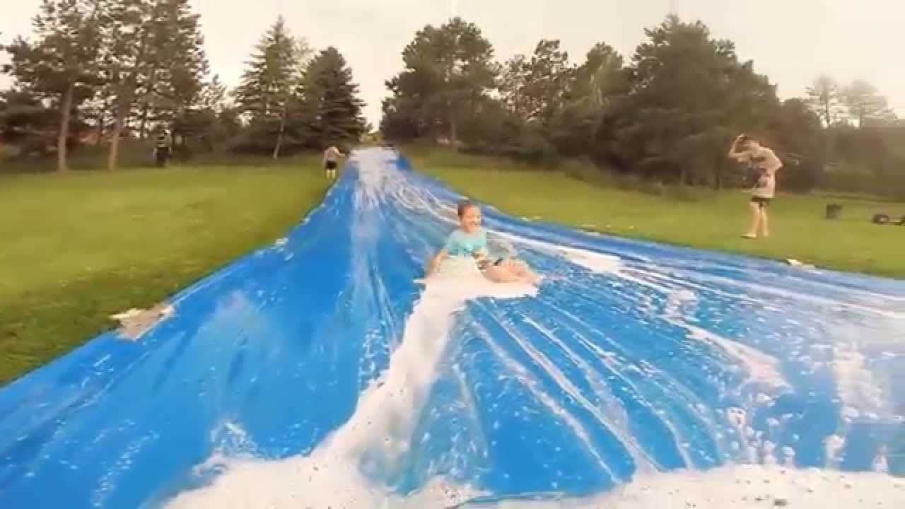 Rushmore Music Camp Slip N' Slide 2014 - YouTube