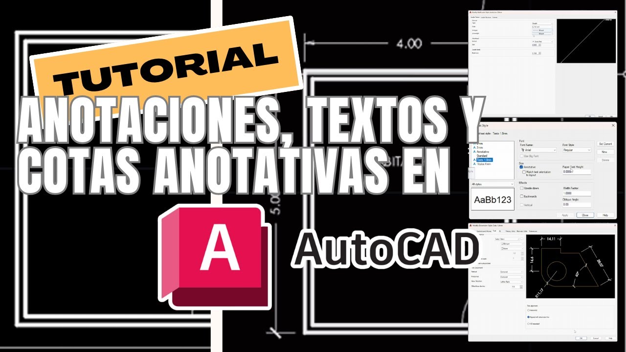 ESCALAS ANOTATIVAS EN AUTOCAD!! | CREA ANOTACIONES, COTAS Y TEXTOS - YouTube