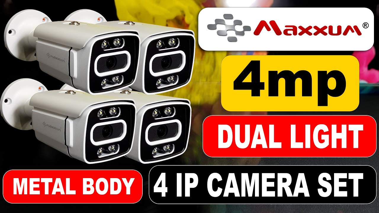 MAXXUM 4 IP CAMERA SET 4MP IP METAL | CREATIVE INFOTECH LUDHIANA | Buy ...