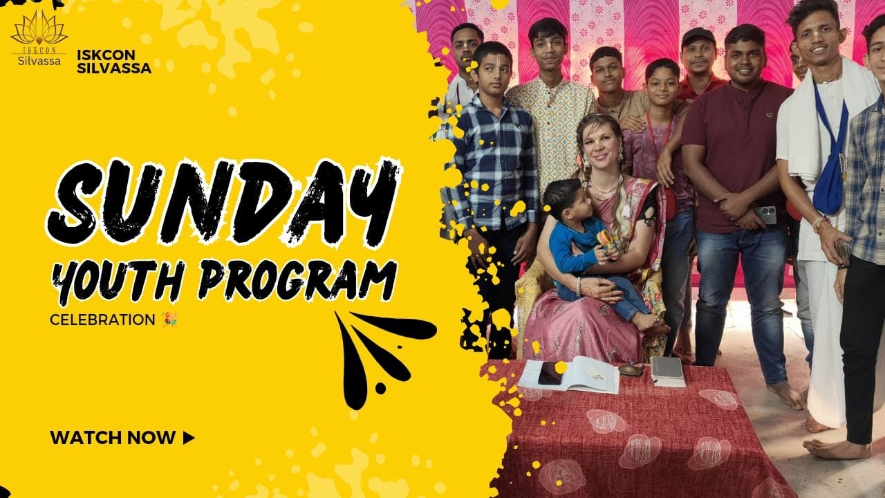 Sunday youth program|| #silvassa #iskcon - YouTube