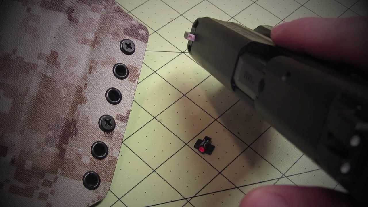 Smith and Wesson M&P Handgun: How to Remove and Install the Front Sight ...
