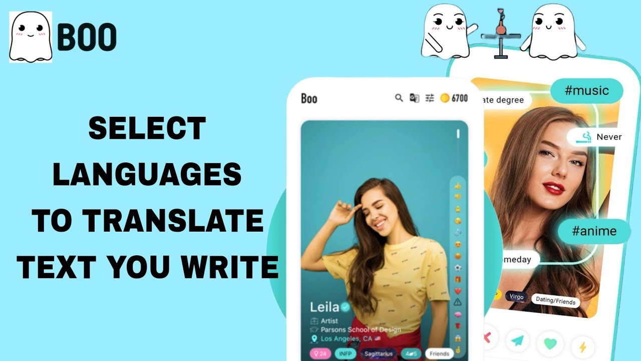 How To Select Languages To Translate Text You Write On Boo App | Step ...